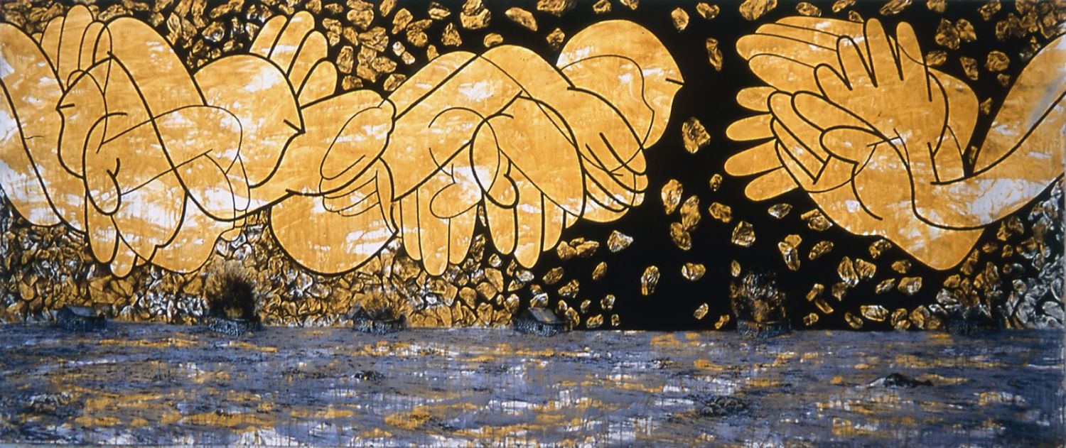 'LOOP' by Paul Stopforth | mixed media on paper | 2003