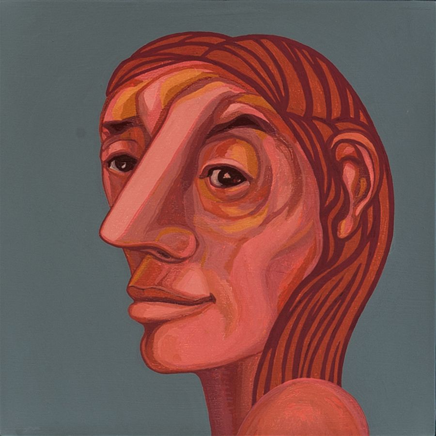 'Anthropologist' by Paul Stopforth | gouache on panel | 2018