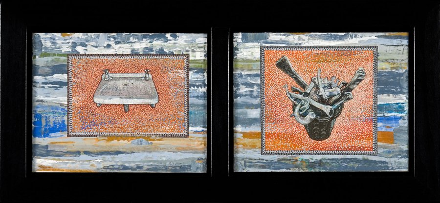 'TOUCHSTONE' by Paul Stopforth | gouache on panel | 2007